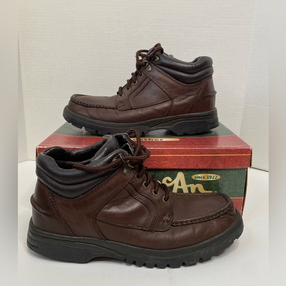 Thom McAn | Shoes | Womens Thom Mcan Boots Brown Leather Ankle Snow ...